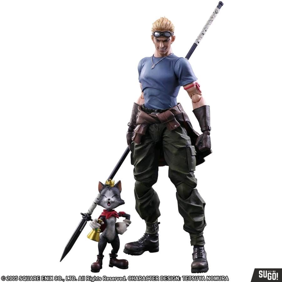 Final Fantasy VII - Cid Highwind & Cait Sith Play Arts Action Figure ...