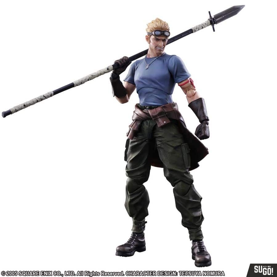 Final Fantasy VII - Cid Highwind & Cait Sith Play Arts Action Figure ...