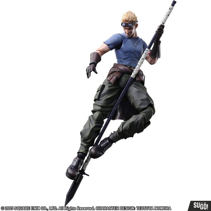Final Fantasy VII - Cid Highwind & Cait Sith Play Arts Action Figure ...