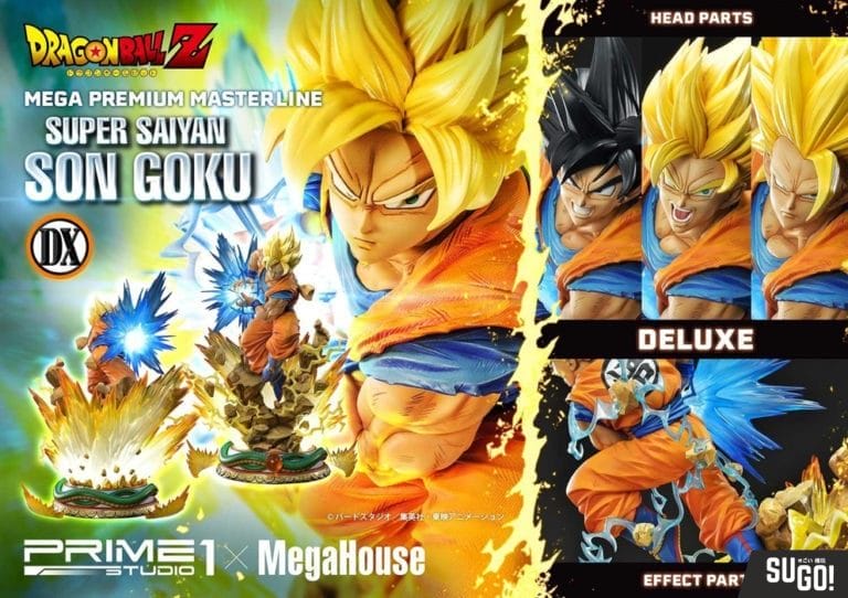 Prime 1 Studio Dragon Ball Z Super Saiyan Son Goku 1/4 EXS Ver. With ...