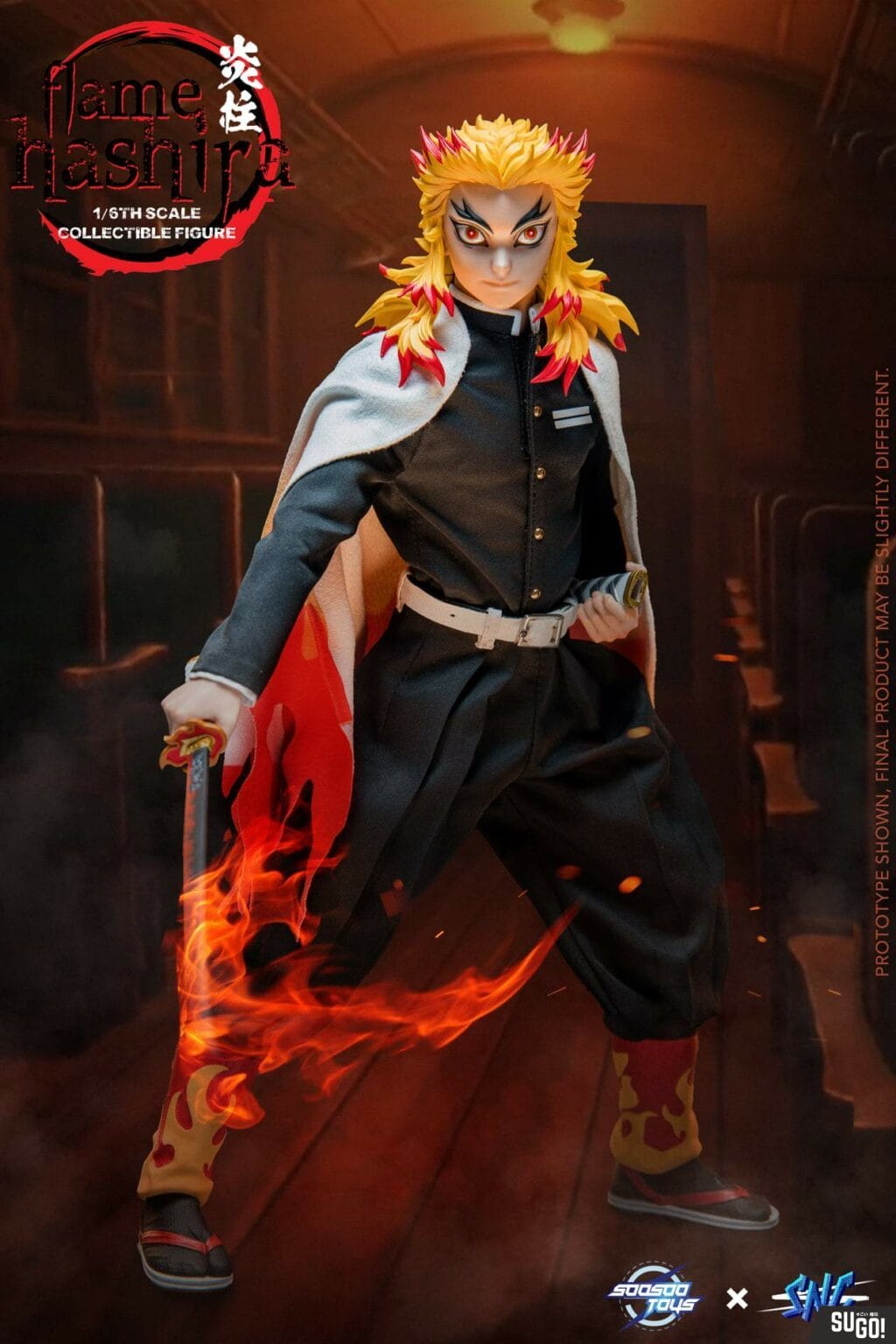 SNC Flame Demon Slayer Hashira Kyojuro Rengoku 1/6 Scale Action Figure ...