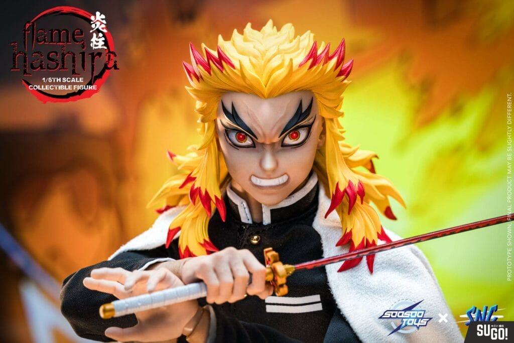 SNC Flame Demon Slayer Hashira Kyojuro Rengoku 1/6 Scale Action Figure ...