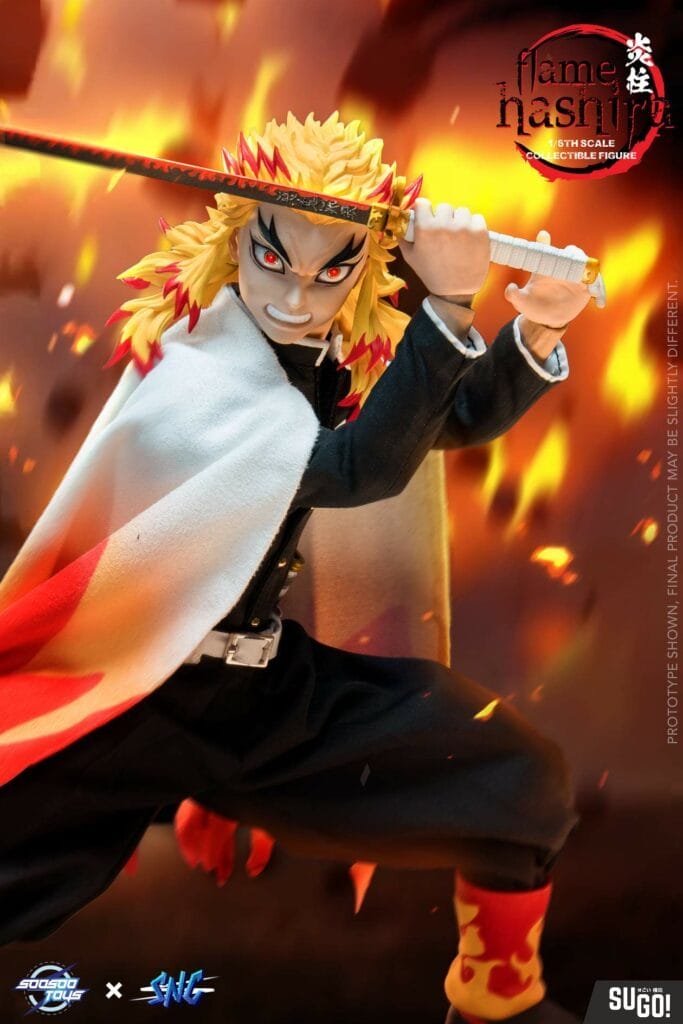 SNC Flame Demon Slayer Hashira Kyojuro Rengoku 1/6 Scale Action Figure ...