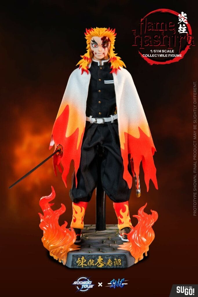 SNC Flame Demon Slayer Hashira Kyojuro Rengoku 1/6 Scale Action Figure ...