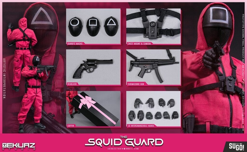 Ekuaz Studio Squid Game The Game Guard 1/6 Scale Action Figure EKS07 ...