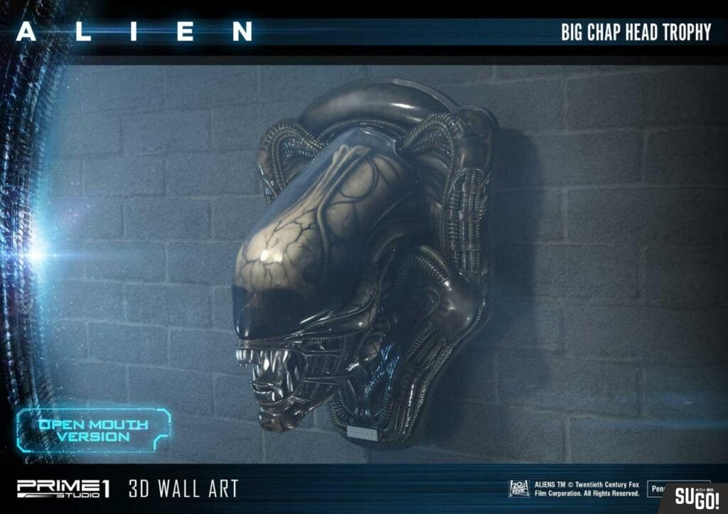 Prime 1 Studio 3D Wall Art Alien (Film) Alien Big Chap Head Trophy Open ...