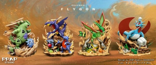 PPAP Studio Pokemon FLYGON Evolution GK Statue - Sugo Toys | Action ...