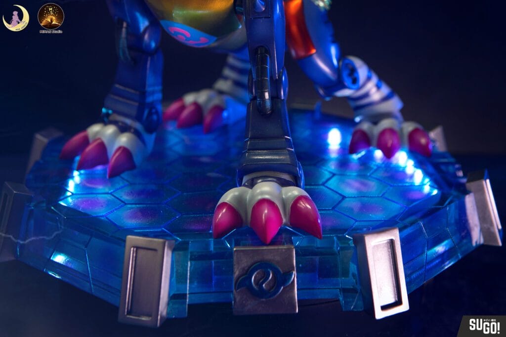 Moon Goodess & Miman Studio Digimon Metal Garurumon with LED GK Statue - Sugo Toys | Action ...