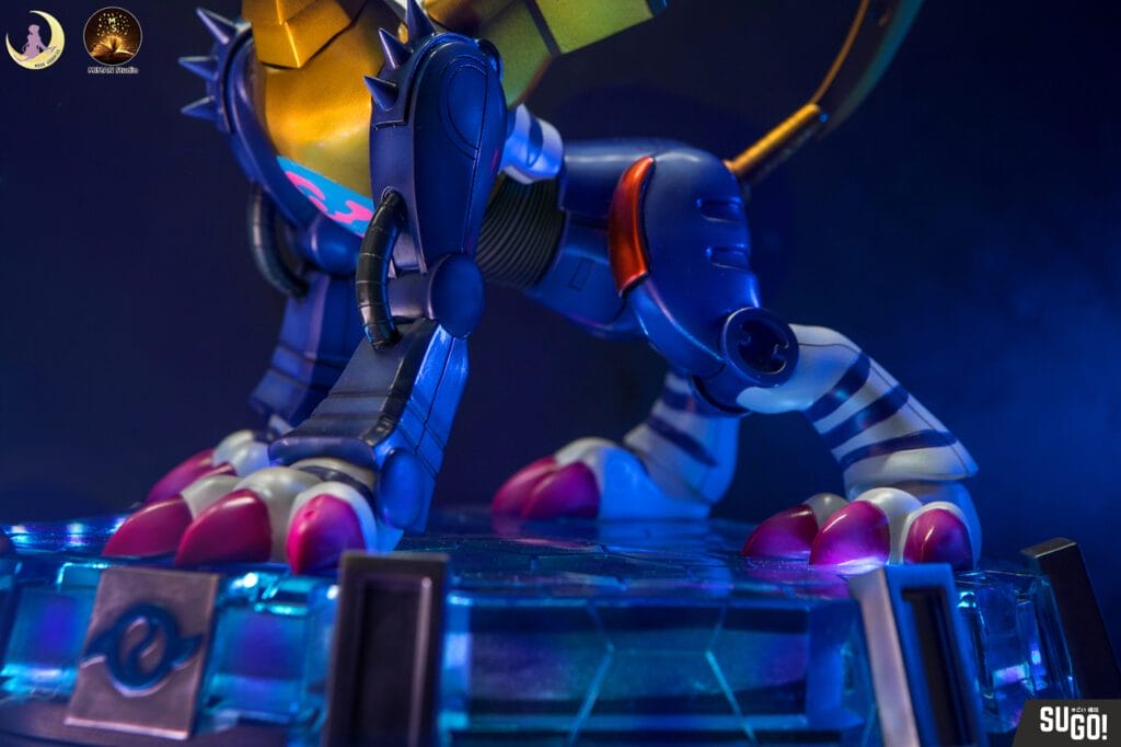Moon Goodess & Miman Studio Digimon Metal Garurumon with LED GK Statue - Sugo Toys | Action ...