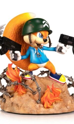 First 4 Figures Conker's Bad Fur Day Soldier Conker Statue - Sugo Toys ...