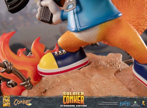 First 4 Figures Conker's Bad Fur Day Soldier Conker Statue - Sugo Toys ...