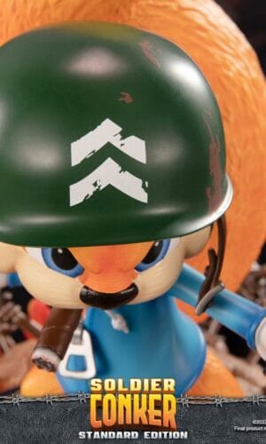 First 4 Figures Conker's Bad Fur Day Soldier Conker Statue - Sugo Toys ...