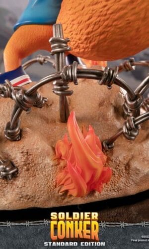 First 4 Figures Conker's Bad Fur Day Soldier Conker Statue - Sugo Toys ...