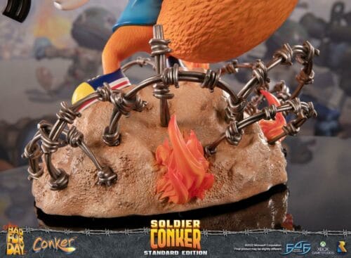 First 4 Figures Conker's Bad Fur Day Soldier Conker Statue - Sugo Toys ...