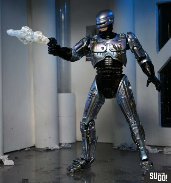 Neca RoboCop Ultimate Battle Damaged RoboCop With Chair Action Figure ...