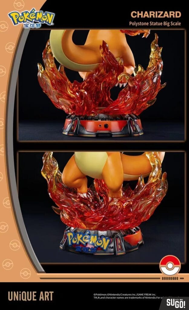 UNIQUE Art Studio Pokemon Charizard Licensed Statue - Sugo Toys ...