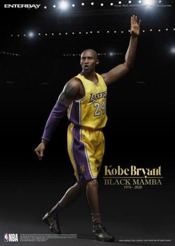 Enterbay NBA Real Masterpiece Kobe Bryant 1/6 Scale Action Figure Black ...