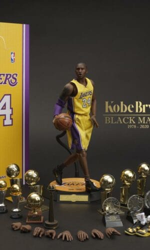 Enterbay NBA Real Masterpiece Kobe Bryant 1/6 Scale Action Figure Black ...