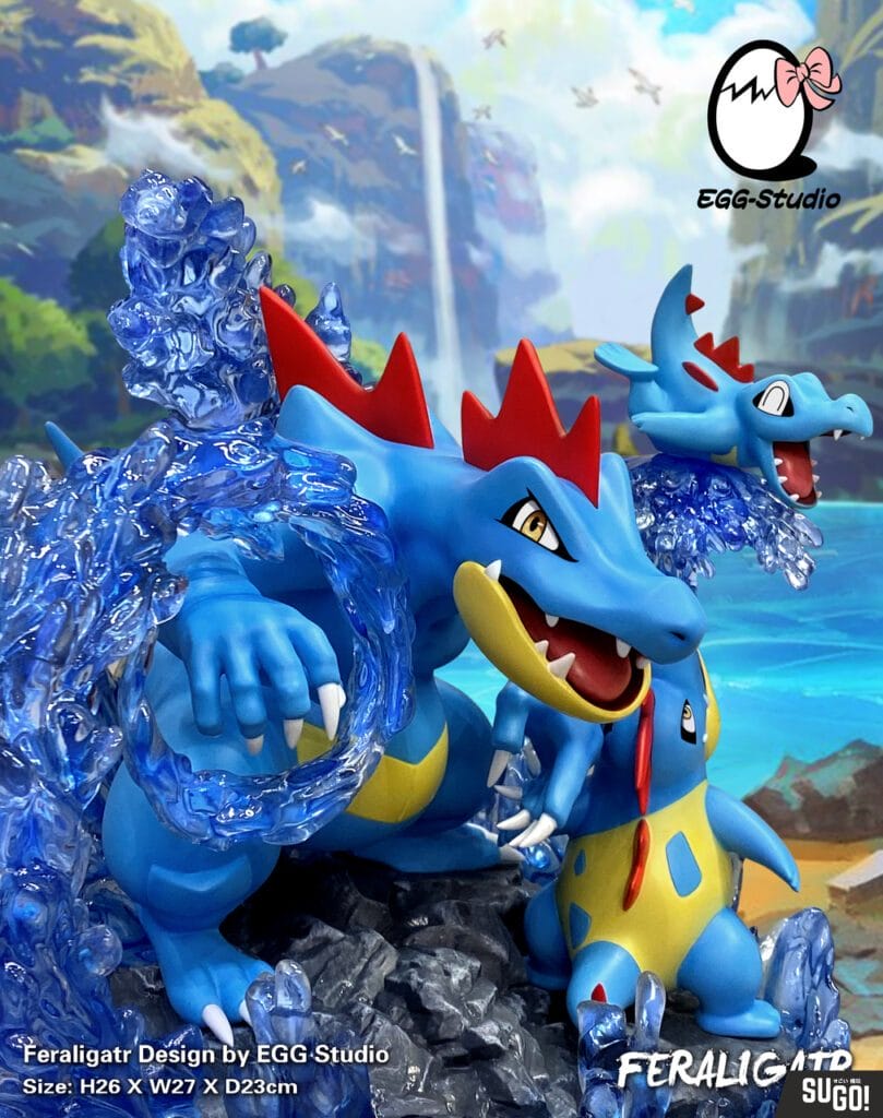 EGG Studio Pokemon Feraligatr Evolution GK Statue - Sugo Toys | Action ...