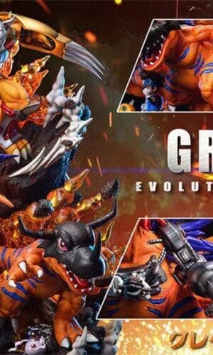 T-Rex Studio Digimon Greymon Evolutionary Chain Deluxe Ver. 58cm Statue - Sugo Toys | Australian ...