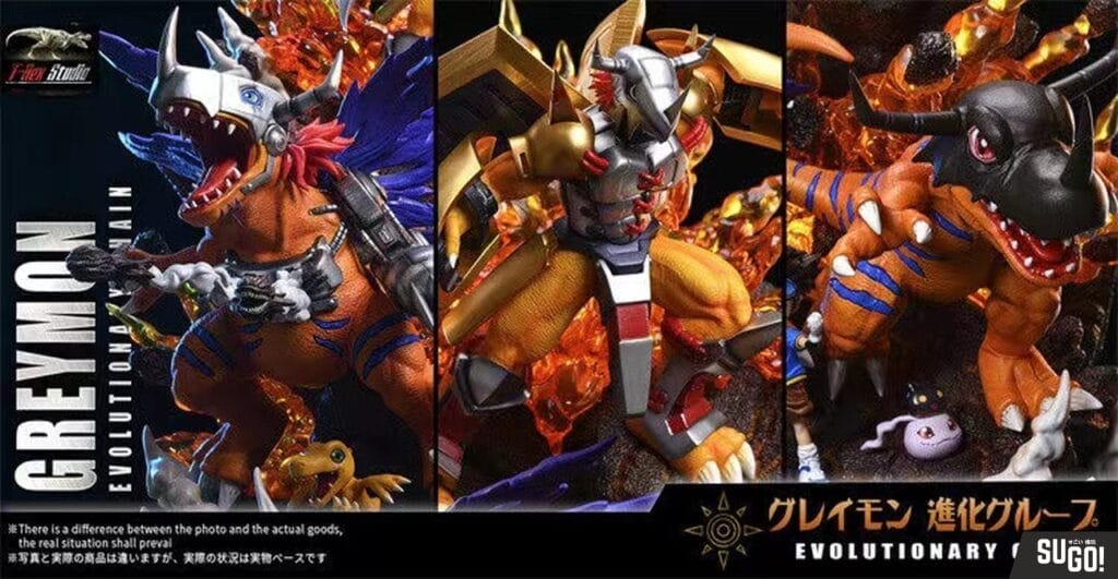 T-Rex Studio Digimon Greymon Evolutionary Chain Deluxe Ver. 58cm Statue - Sugo Toys | Australian ...
