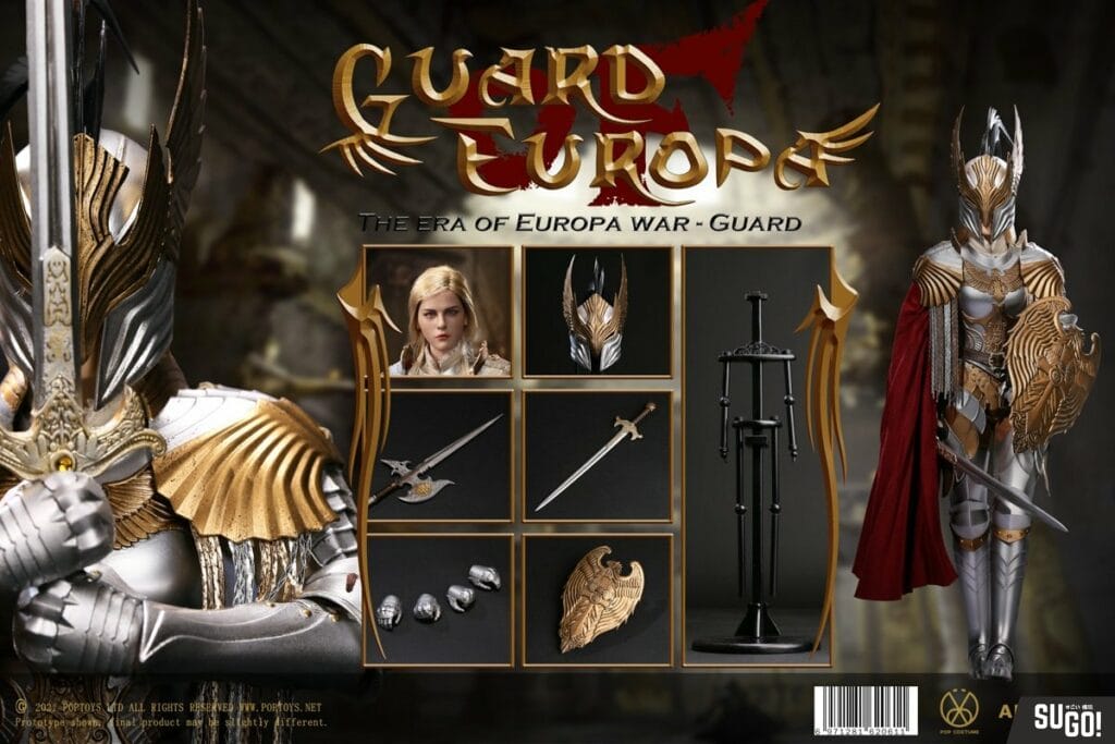 POPTOYS Eagle Knight Guard Silver Armor Version ALS010 1/6 Scale Figure ...