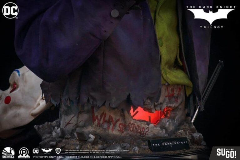 Infinity Studio The Dark Knight Joker (Heath Ledger) Life-Size 1/1 Bust ...