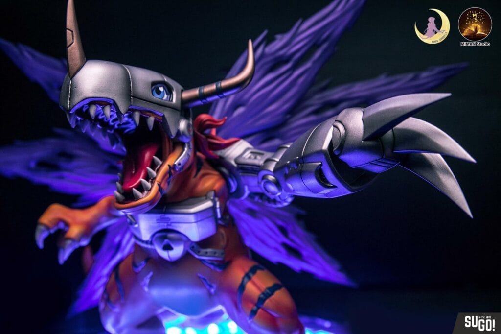 Moon Goddess x Miman Studio Digimon Adventure Metal Greymon Resin Statue - Sugo Toys | Action ...