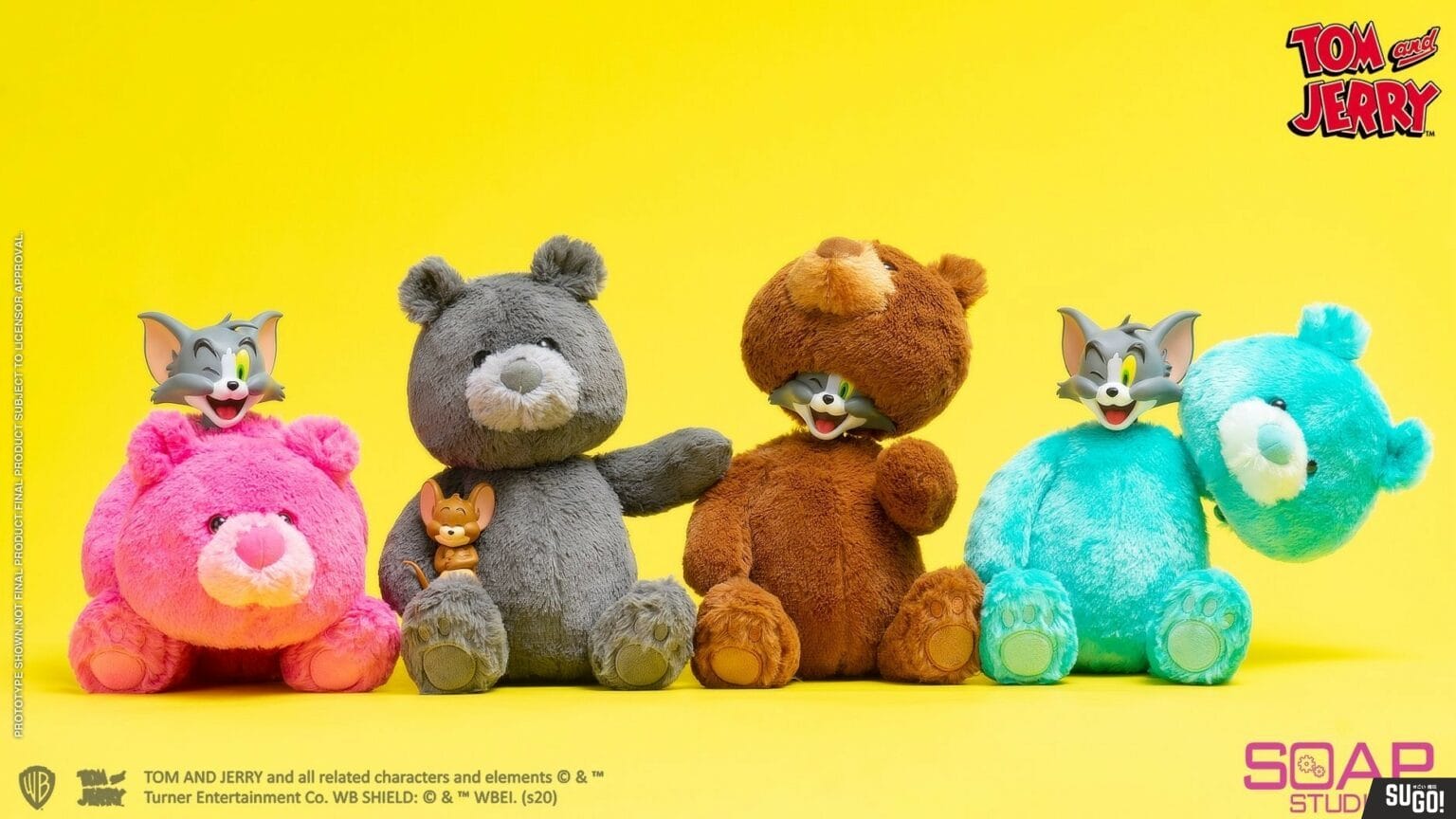 Soap Studio – Tom and Jerry - Plush Teddy Bear Figure Ver. 2 (Blind Box ...