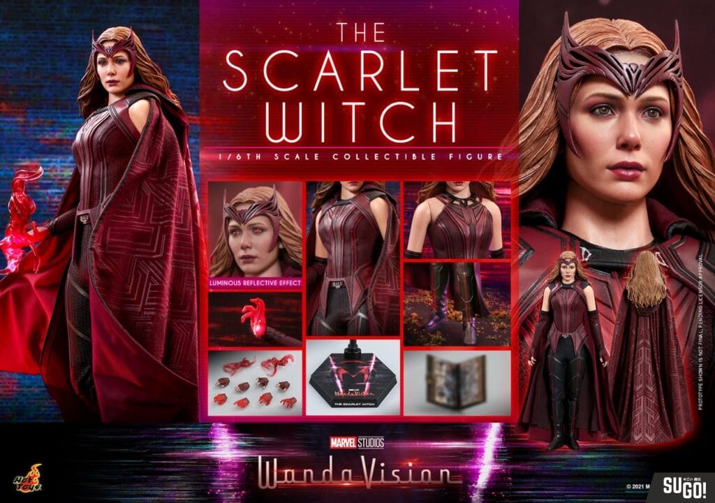 Hot Toys Marvel WandaVision The Scarlet Witch 1/6 Scale Action Figure ...