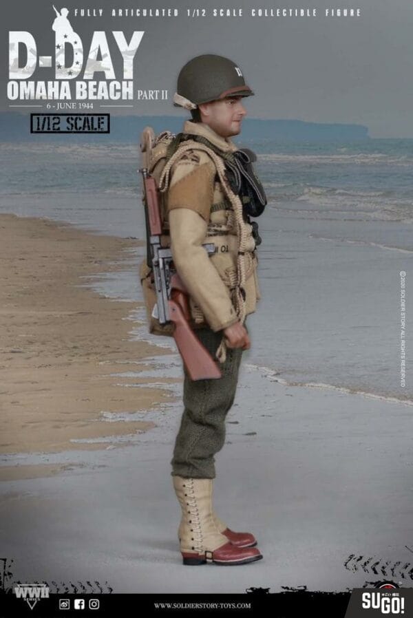 Soldier Story WWII US. 2nd Ranger Battalion “Captain” 1/12 Scale Figure ...