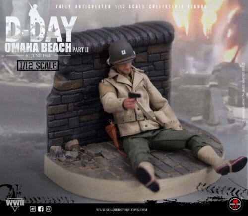 Soldier Story WWII US. 2nd Ranger Battalion “Captain” 1/12 Scale Figure ...