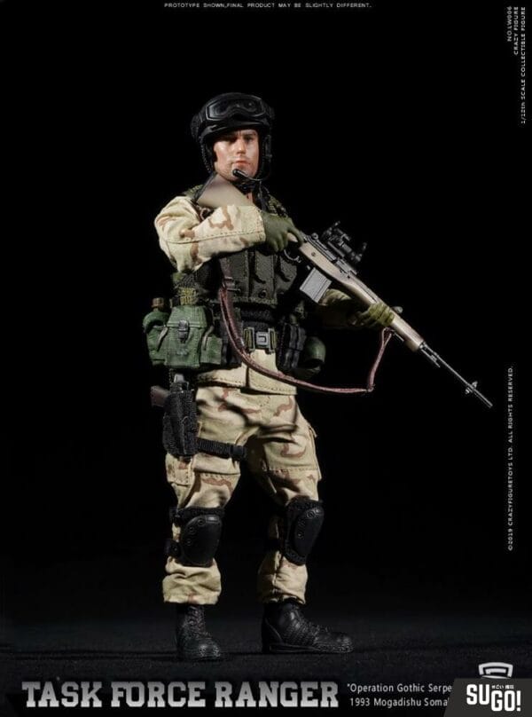 CrazyFigure US Delta Special Force M14 Sniper -Rangers Task Force 1/12 ...