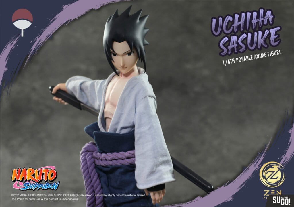 Zen Creations Naruto Shippuden Sasuke Uchiha 1/6 Scale Action Figure ...