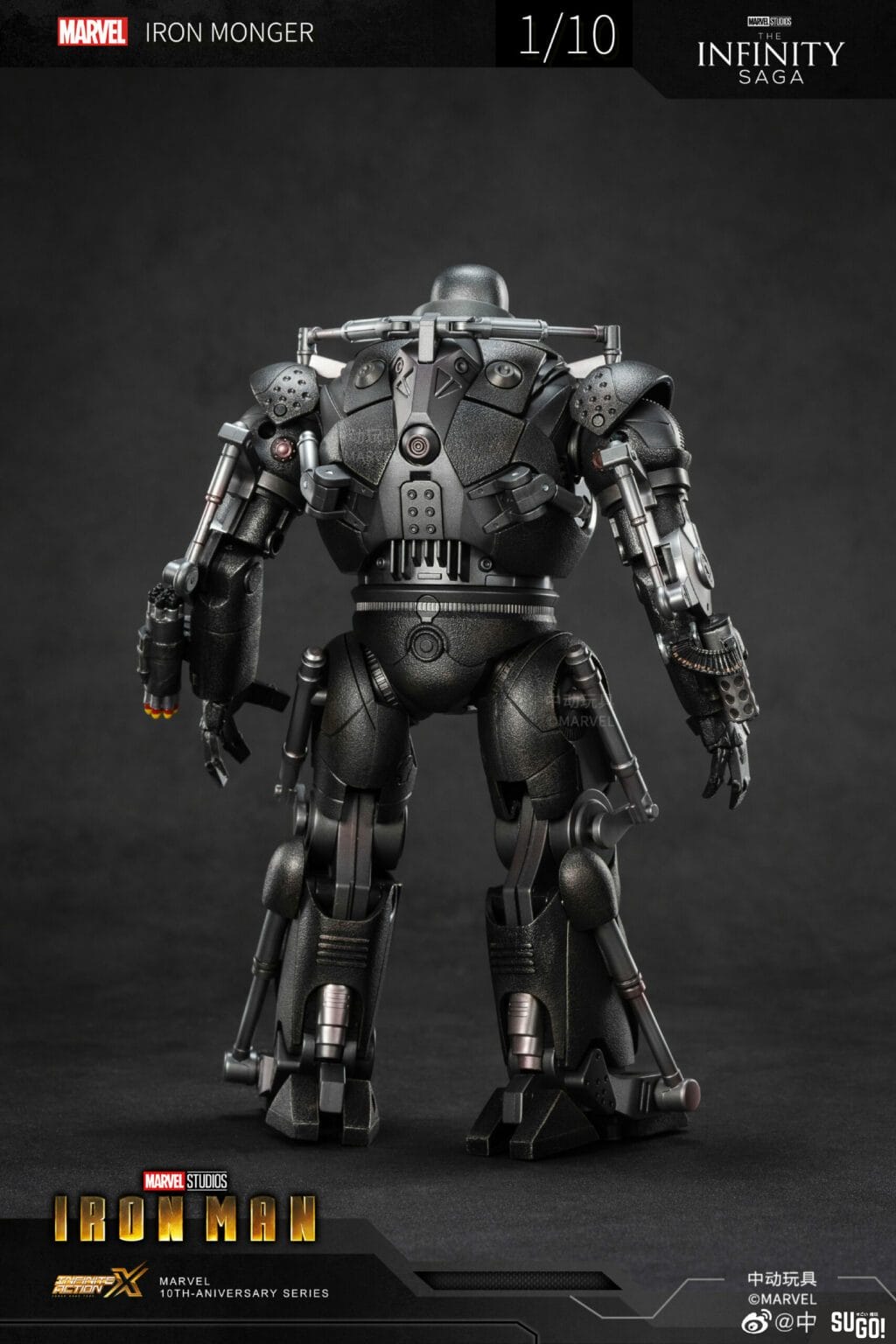 ZD Toys Iron Monger 1:10 Scale Action Figure (With Light Up Function ...
