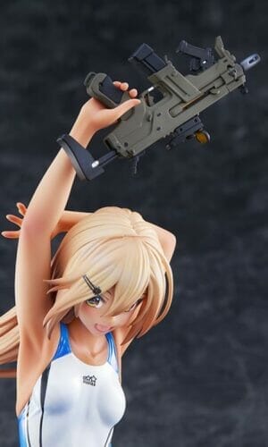 Amakuni Arms Note Kouhai-Chan of the Swim Team (Blue Line Swimsuit Ver.) 1/7 Scale PVC Figure ...