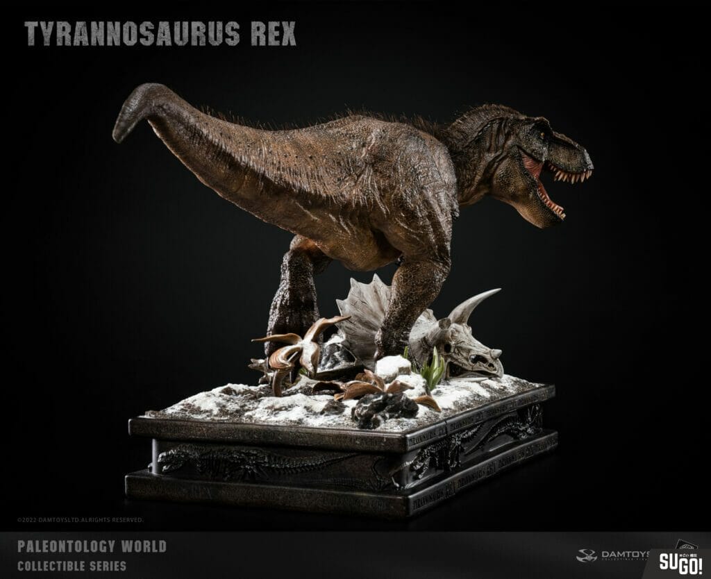 Damtoys Tyrannosaurus Rex Platinum Silicone 1/15 Collectible Statue ...