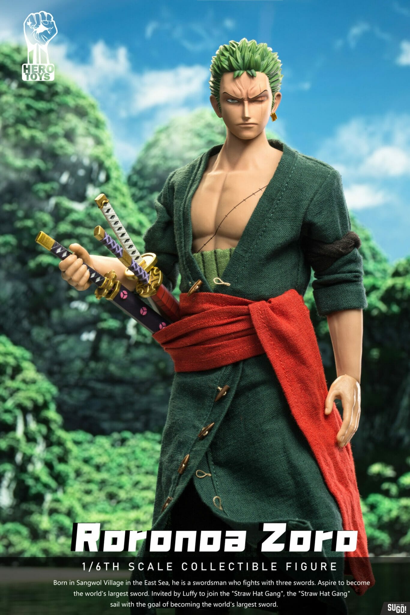 Hero Toys One Piece Roronoa Zoro 1/6 Scale Action Figure OP001 - Sugo ...