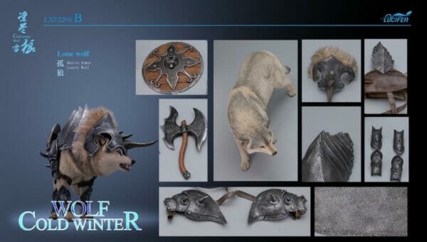 Lucifer Cold Winter Wolf Lone Wolf 1/6 Scale PVC Figure - Sugo Toys ...