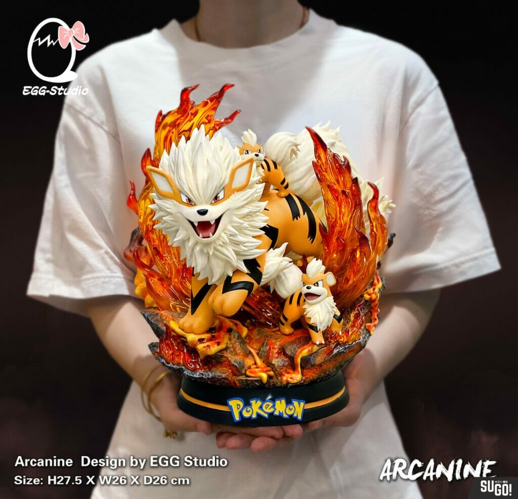 EGG Studio Pokemon Arcanine Evolution GK Statue - Sugo Toys ...