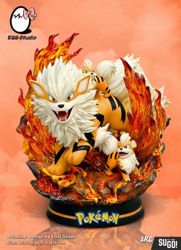 EGG Studio Pokemon Arcanine Evolution GK Statue - Sugo Toys ...