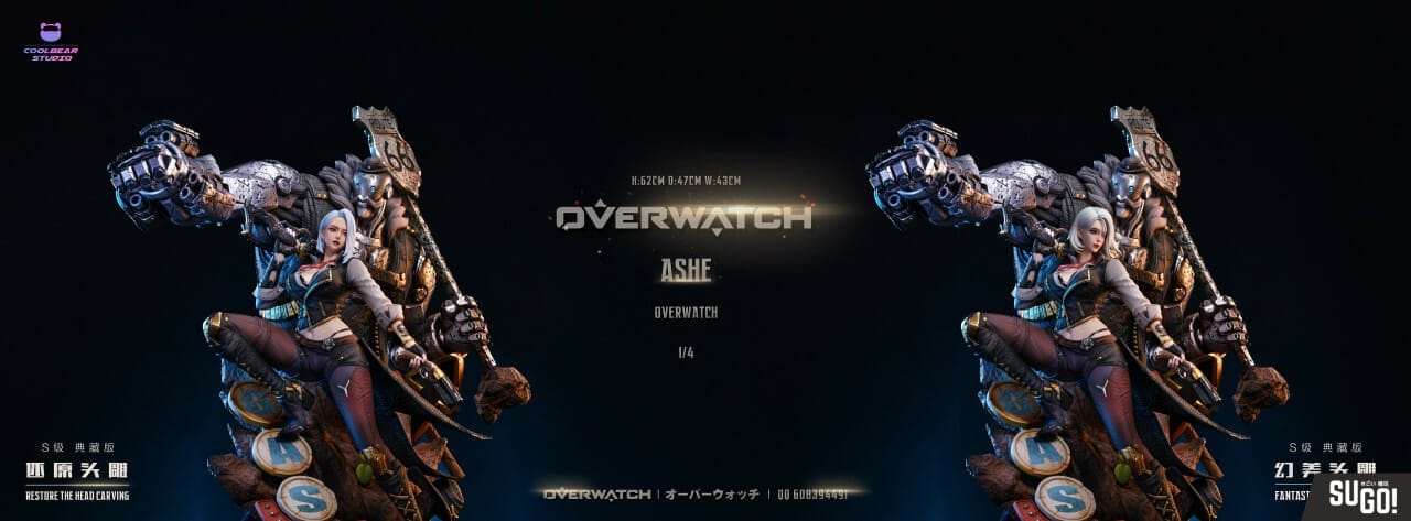 Coolbear Studio [18+] Overwatch Ashe 1/4 GK Deluxe Ver. Statue - Sugo Toys | Australian Premium ...