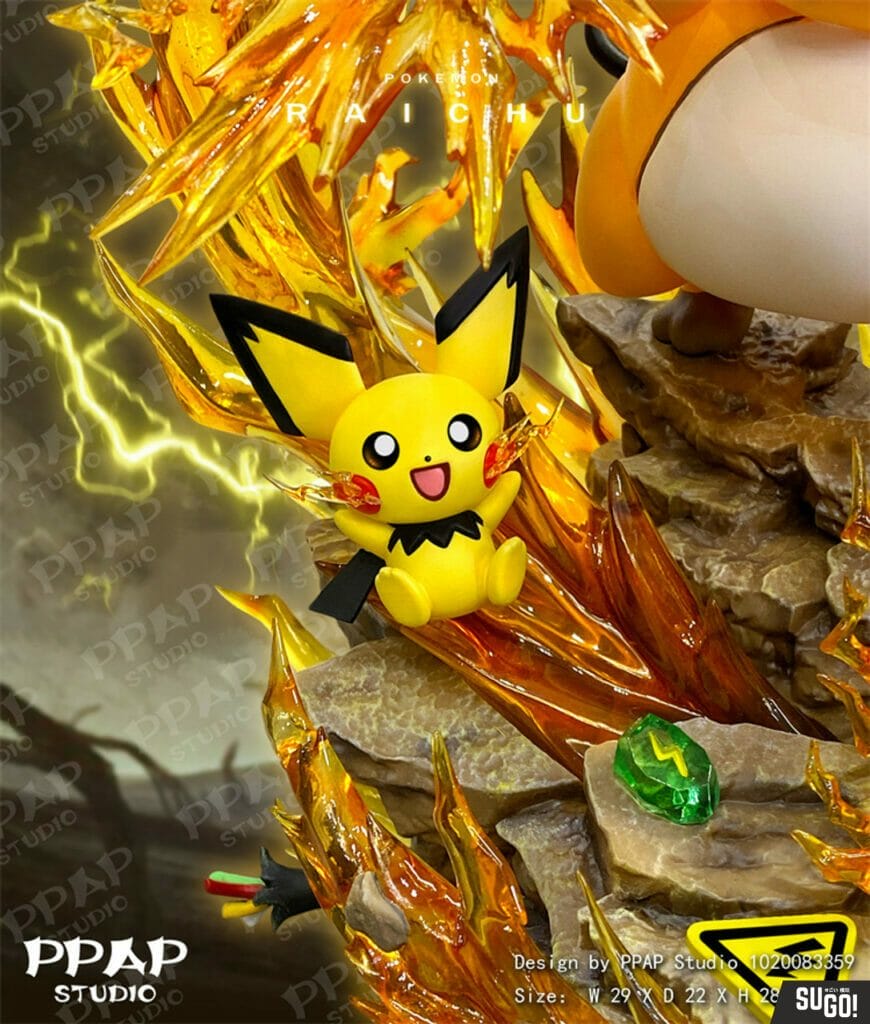 PPAP Studio Pokemon Pikachu & Elekid Evolution GK Statue - Sugo Toys | Australian Premium ...