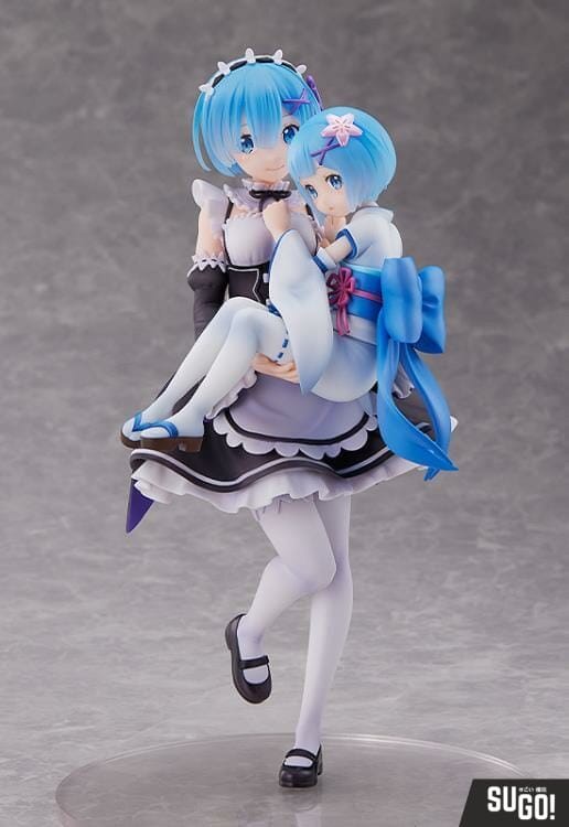 Sega Re:Zero Starting Life in Another World Rem & Childhood Rem 1/7 ...