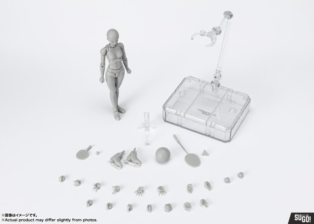 Bandai S.H.Figuarts Body-chan Sports Edition DX SET (Gray Color Ver ...