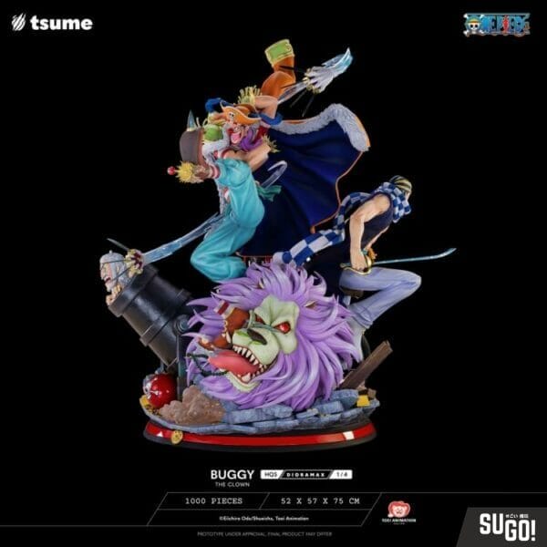 Tsume One Piece HQS Dioramax Buggy the Clown 1/4 Scale Limited Edition ...