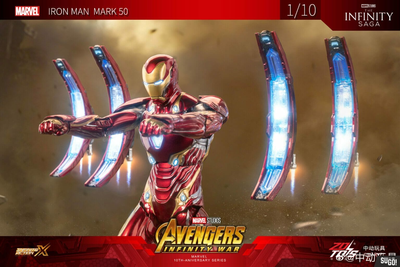 ZD Toys Iron Man Mark L MK50 1/10 Action Figure - Sugo Toys | Action ...