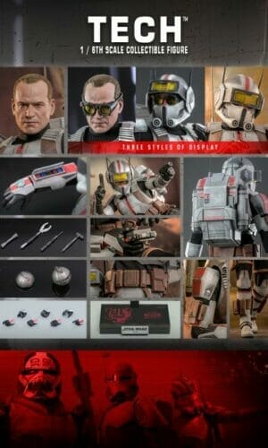 Hot Toys Star Wars: The Bad Batch TMS Tech 1/6th Scale Figure TMS098 ...
