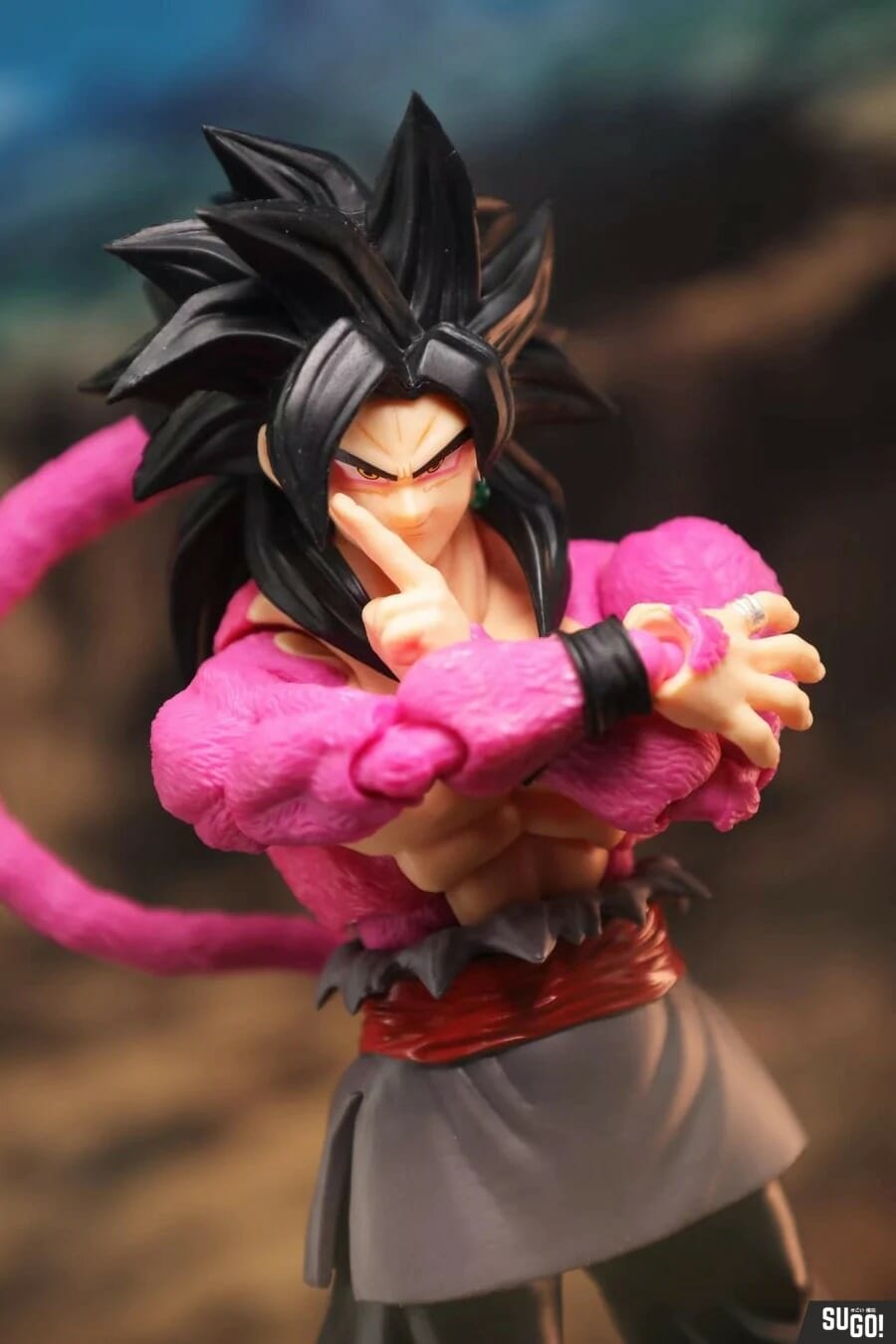 Kong Studio Custom Dragon Ball Goko Series Kong11 Pink Fur Black Goko ...