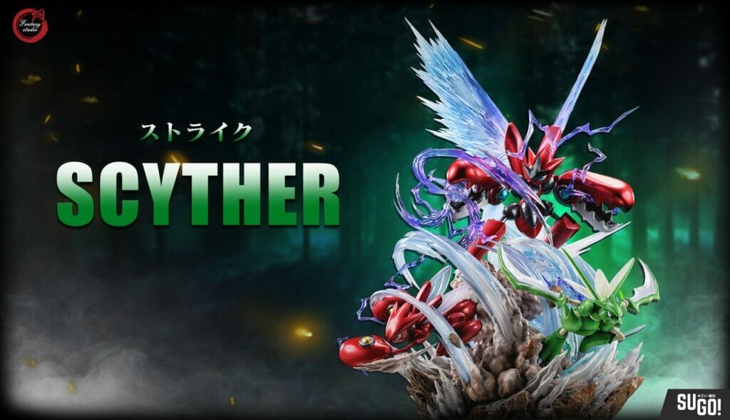 Fantasy Studio Pokemon Scyther Evolution (Blue Wing Ver.) 34cm(H) GK ...